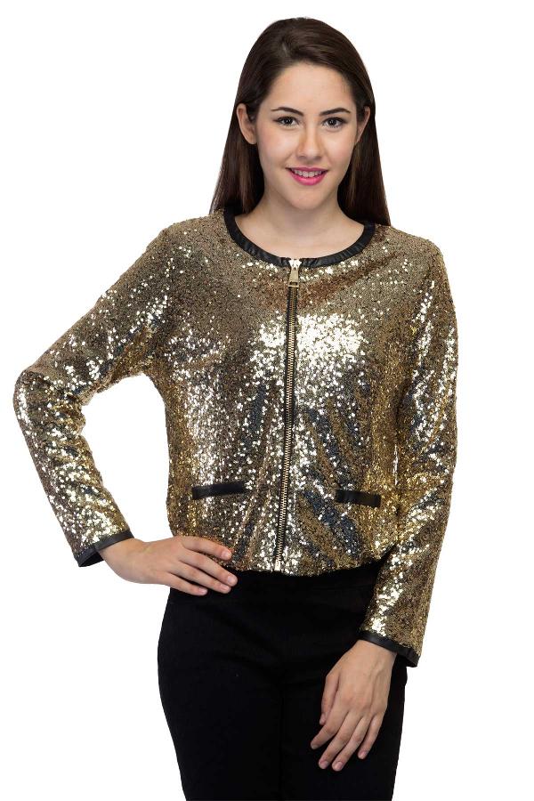 Gold and Black Disco Jacket by RIB for rent online | FLYROBE