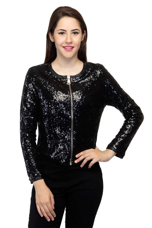 Black Disco Jacket by RIB for rent online | FLYROBE