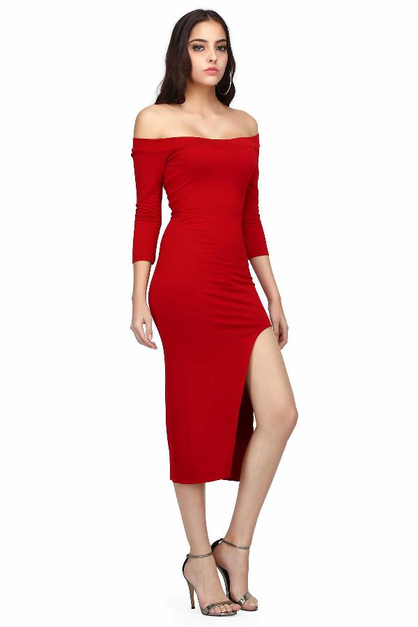 Red The Medici Dress by Sudeshna Urban for rent online | FLYROBE