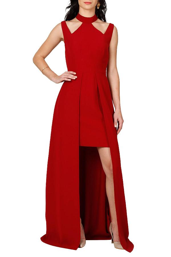 Red Red High Low Dress by CAROUSEL By Simran Arya for rent online | FLYROBE