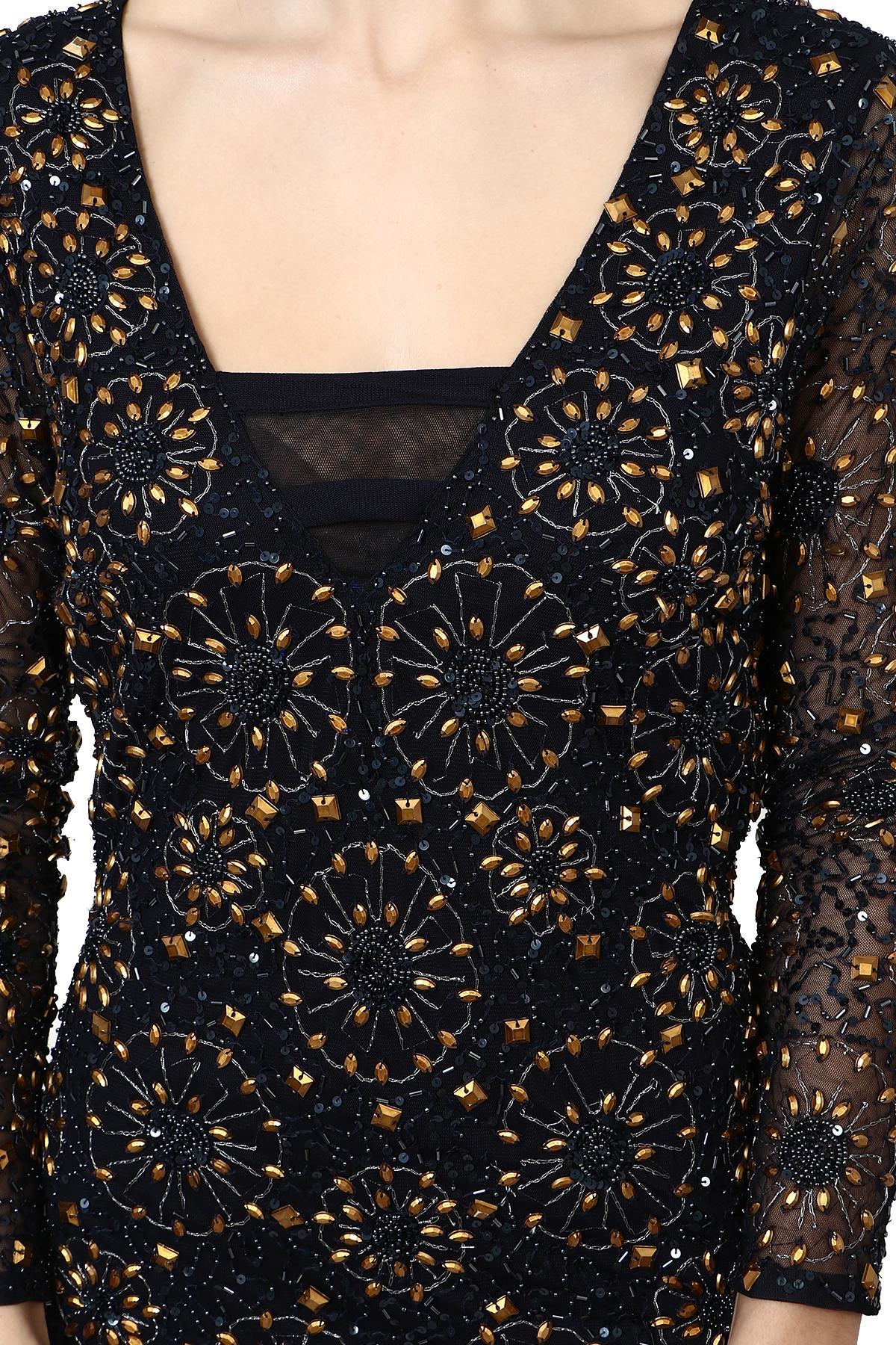 Navy Blue Navy Blue Bodycon Dress by Mouktika for rent online | FLYROBE